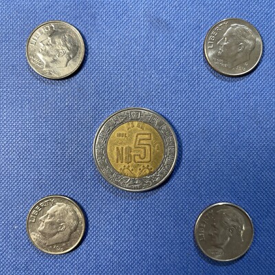 🇲🇽 $5 New Mexican Pesos Coin 1992 Legal Tender Mexico KM# 552 - Lot DI ...