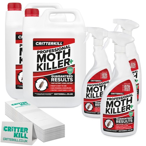 CARPET MOTH KILLER SPRAY TREATMENT KIT PRO-STRENGTH CRITTERKILL | eBay UK