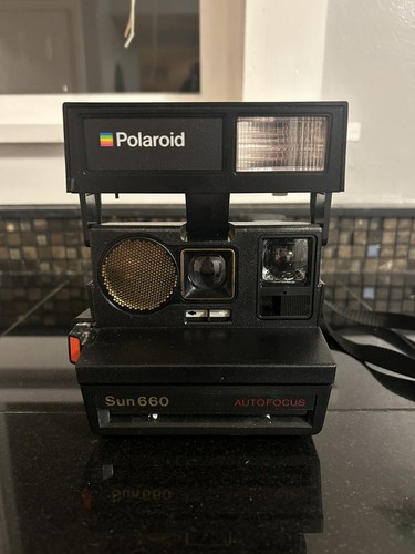 Vintage Polaroid Autofocus 660 Instant Land Camera with Strap Parts ...