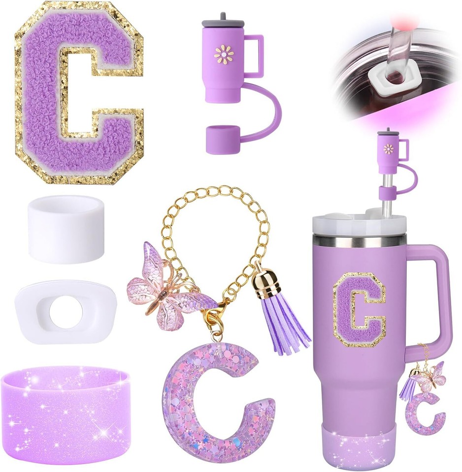 6PCS Cup Accessories Set Decor for Stanley Cup 30oz 40oz Tumbler with ...