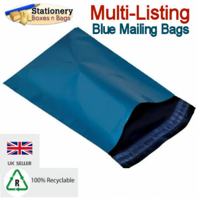 STRONG BLUE MAILING BAGS Postage Mailers Plastic Post Polythene ...
