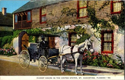 Oldest House In United States St. Augustine Florida Horse Buggy ...