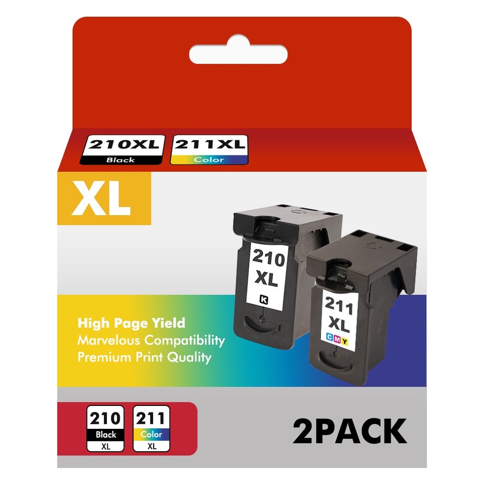 PG-210XL CL-211XL Ink Cartridge replacement for Canon PIXMA MP240 250 ...