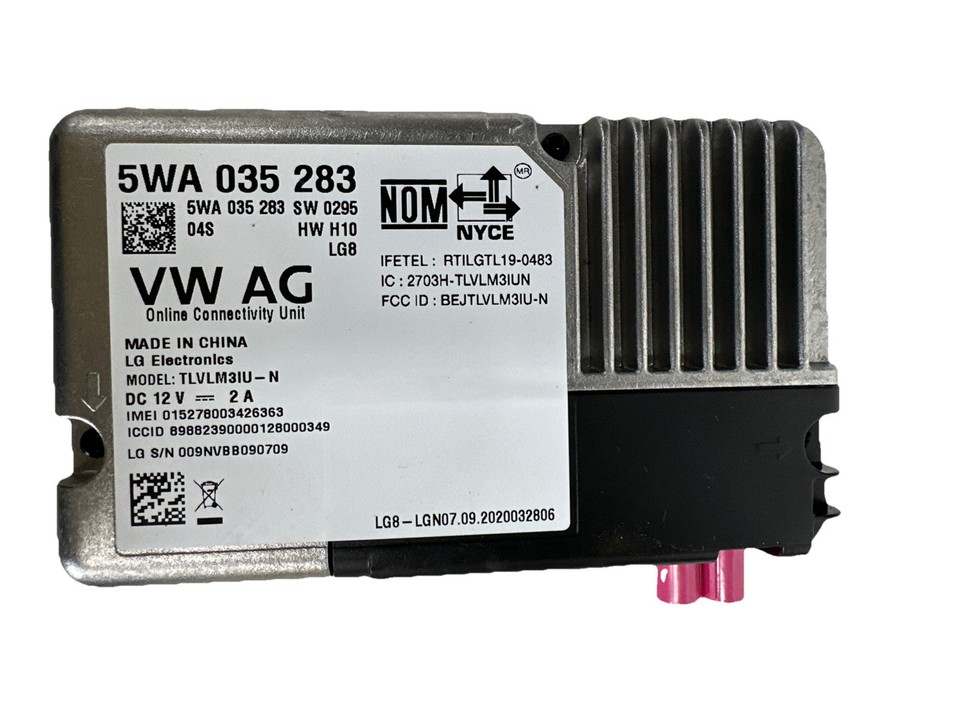 2019-2023 VOLKSWAGEN TELEMATICS COMMUNICATION CONTROL MODULE 5WA035283 ...