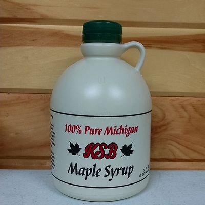 100% Pure Michigan Maple Syrup, 1 QT Grade A Dark-Robust Taste/Grade B ...