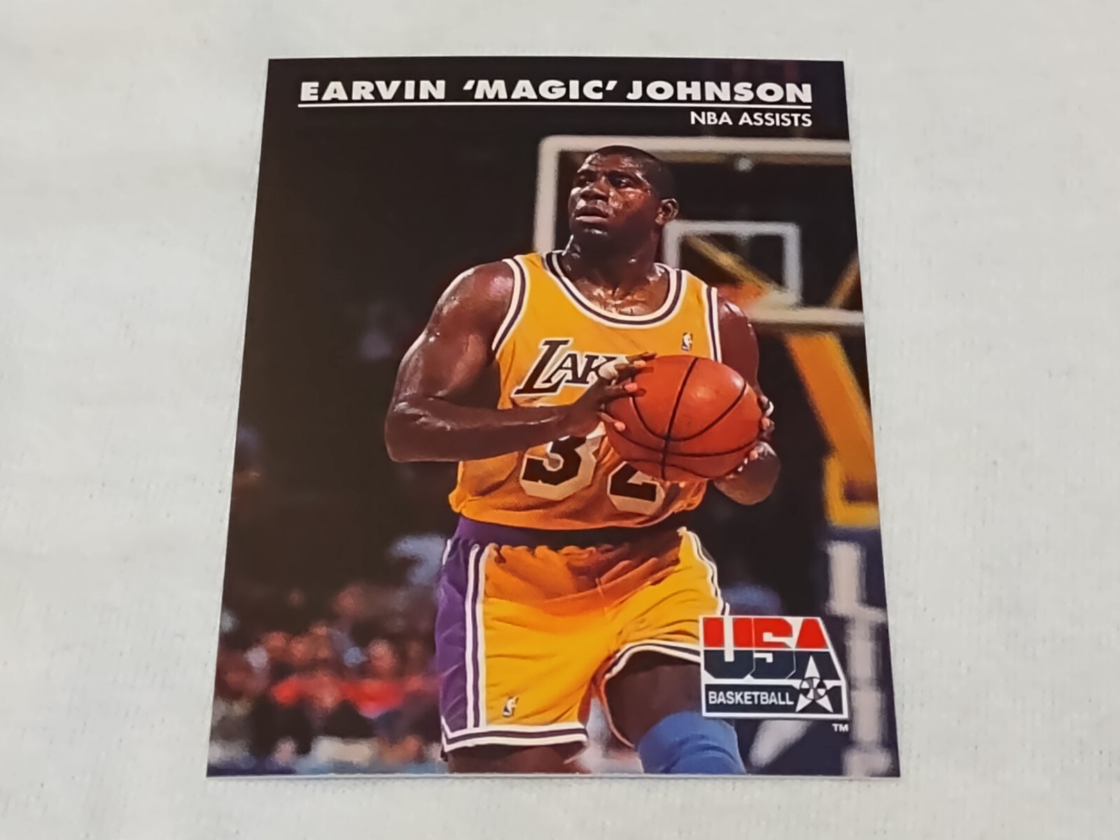 Magic Johnson 1992 Skybox USA #36 NBA Assists Los Angeles Lakers HOF ...