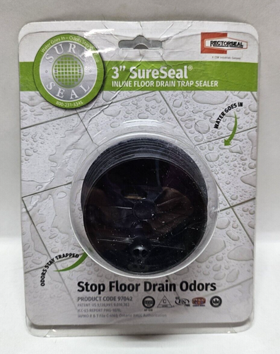 Sure Seal 97042 Inline Floor Drain Trap Sealer 3" Stop Floor Drain ...