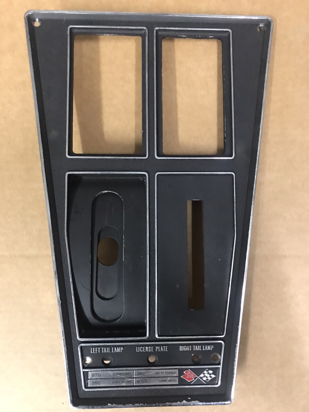 70 71 C3 Corvette Automatic Shift Console Plate Shifter OEM A/C ...