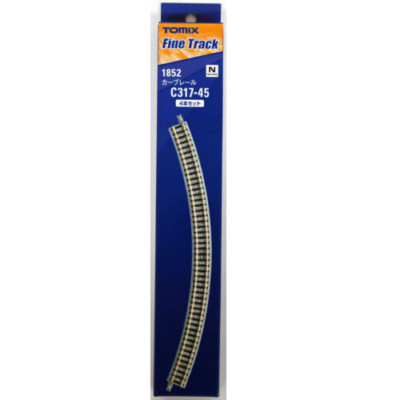 Tomix 1852 Rail Courbe / Curve Track C317-45(F) 4pcs - N | eBay