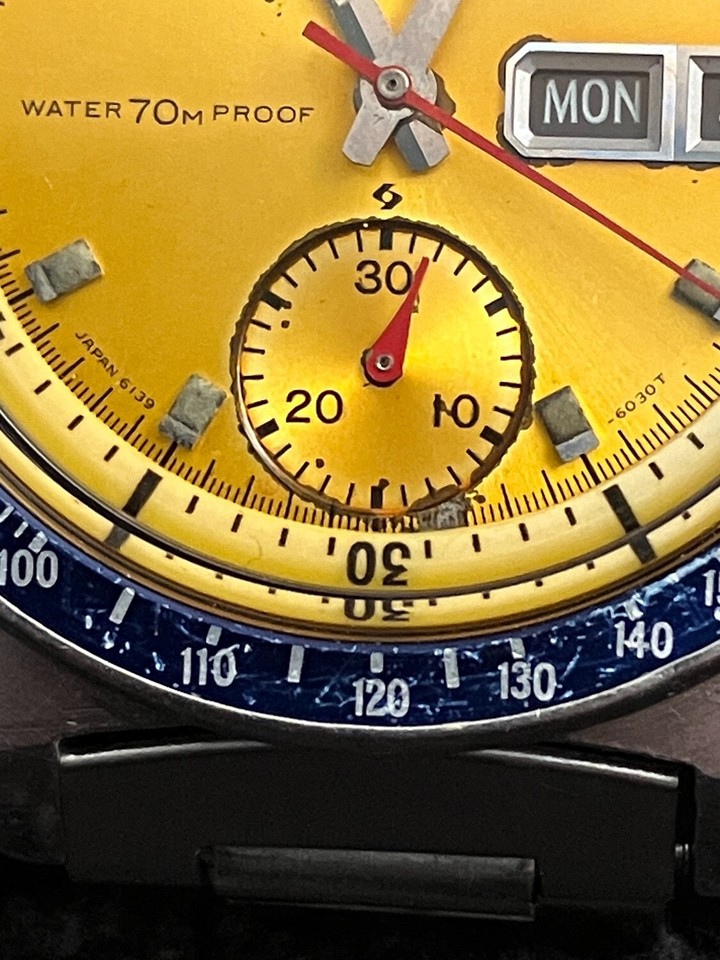 Rare Seiko 6139-6000 Proof/Proof/Notch Case Gold 6030T Dial, 1970 ...