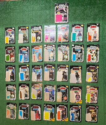 Lot of 36 Vintage Star Wars Kenner Action Figure Card Backs 70s 80s | eBay