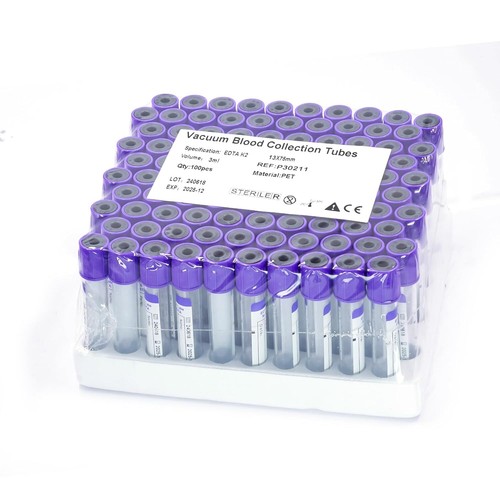 100Pcs 2/3/5/10ML Lab Vacuum Blood Collection Coagulation Tubes For Pet ...