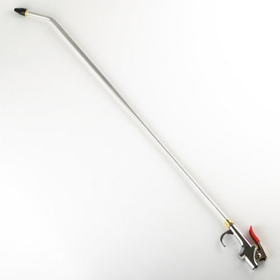 24" Inch Air Blow Gun / Pneumatic 1/4" Inlet Aluminum Tube Rubber Tip ...