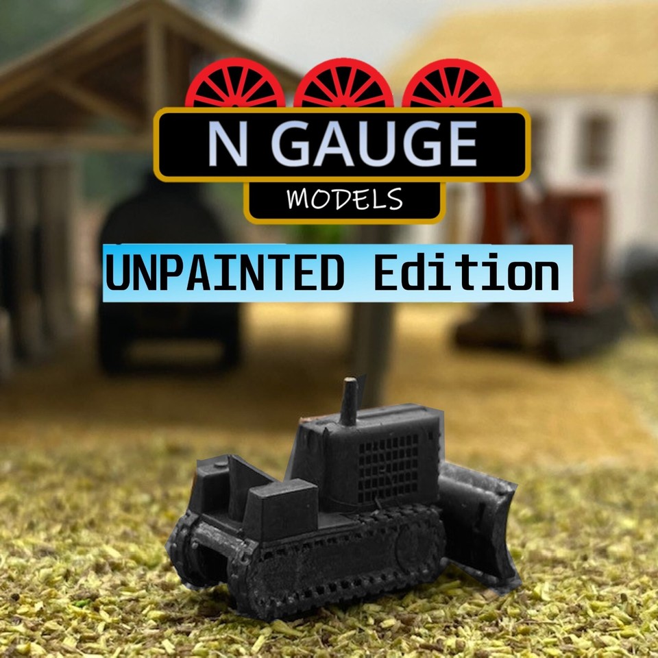 UNPAINTED - N Scale Gauge 1:148 Classic Mini Dozer (Bulldozer Tractor 1 ...