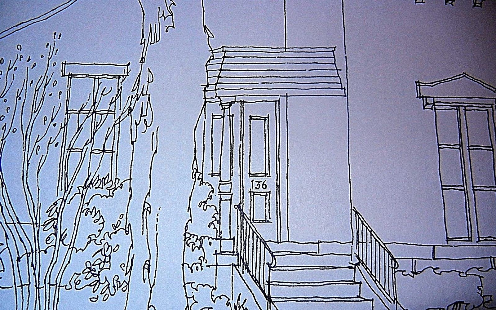 Richard Welling Hartford CT NEW ENGLAND HOME Signed ART INK Print 1987 ...