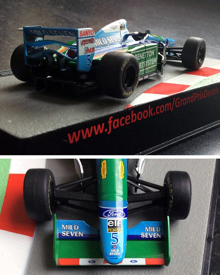 Formula 1 car collection Benetton B194 MILD SEVEN water slide 1994 ...
