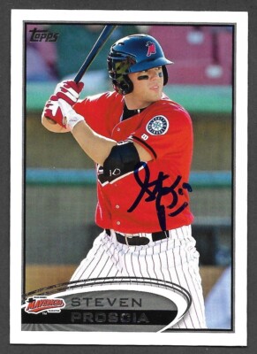 2012 TOPPS #85 Steven Proscia SEATTLE MARINERS SIGNED AUTOGRAPH AUTO ...