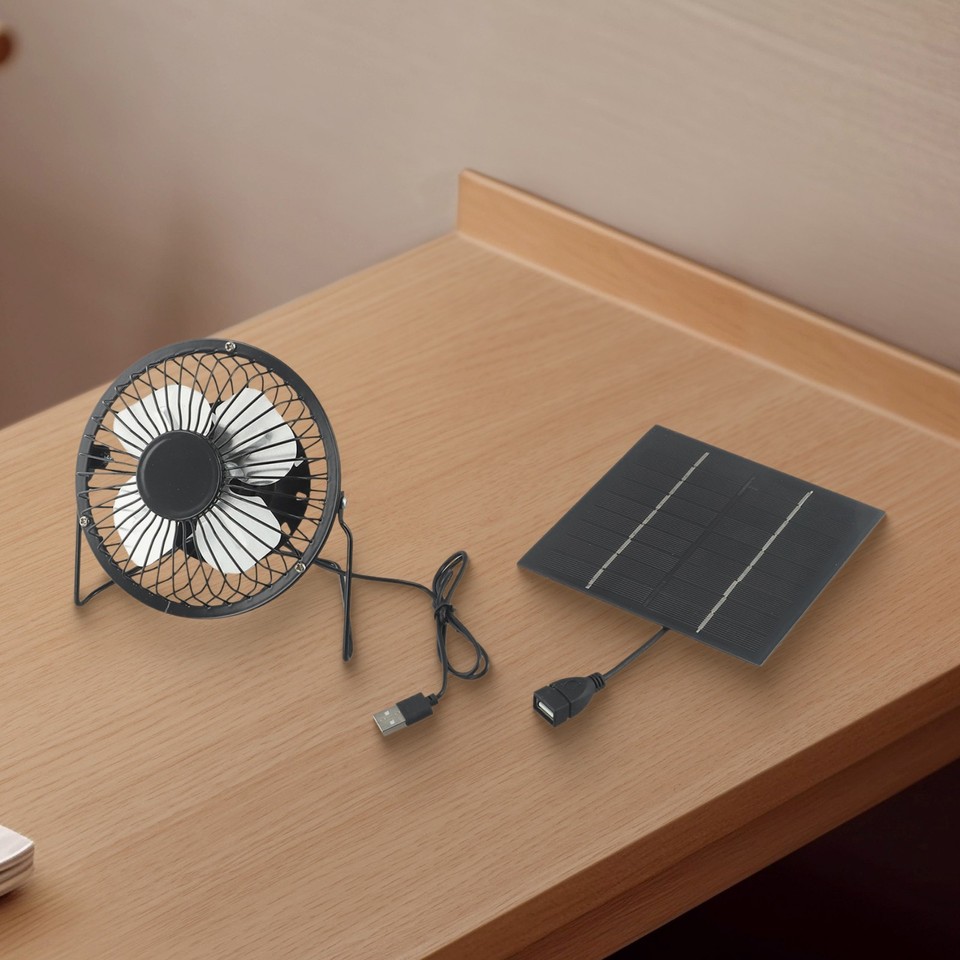 4 Inch Solar Panel Powered Fan 5W Solar Powered Fan Solar Energy ...