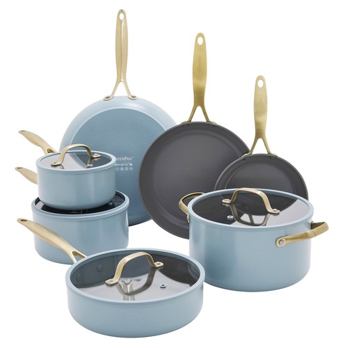 GreenPan Jewel Pro 11 Piece Cookware Set (Blue) 885837054286| eBay