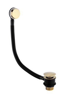 Gold Bath waste click clack push waste brushed bronze modern new design ...