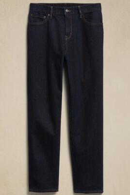 Men's Banana Republic Straight Standard Fit Leg Jean Dark Wash Rinse ...