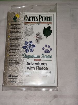 Adventures with Fleece Nature Machine Embroidery Multi Format CD Cactus ...