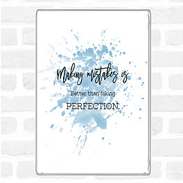 Faking Perfection Inspirational Quote Jumbo Fridge Magnet | eBay UK