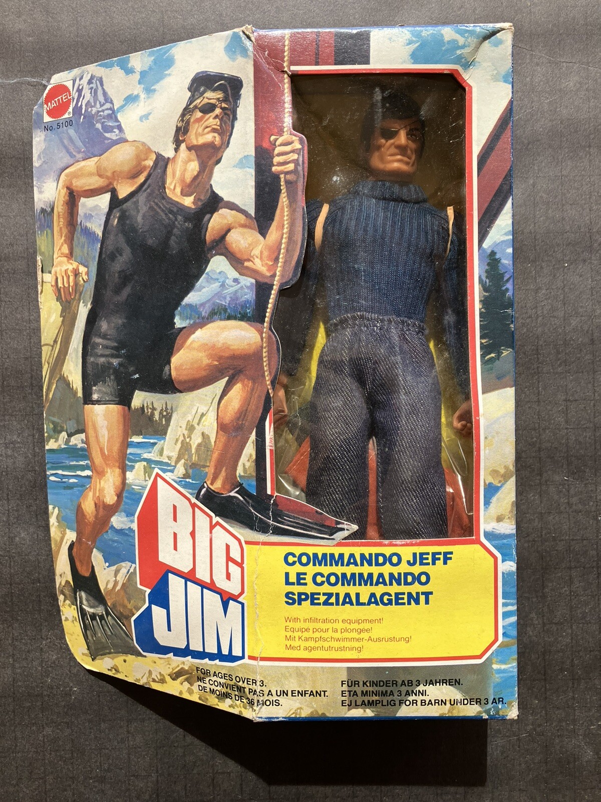 MATTEL BIG JIM COMMANDO JEFF WOLF PACK VINTAGE (NEW IN BOX) | eBay