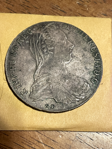 Authentic 1780 S. F. Austria Burgau 1 Thaler Taler Dollar Silver Coin ...