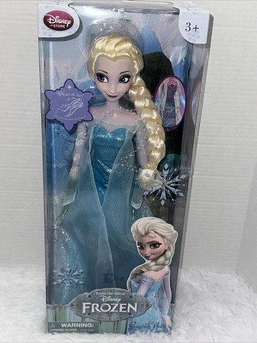 Disney Store Frozen Snow Queen Elsa 16" Singing Doll 1st Edition ...