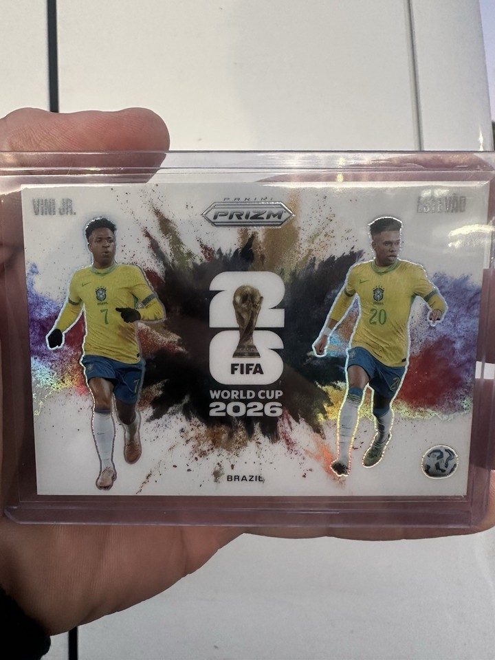 Panini 2026 Prizm FIFA World Cup Color Blast Vini Jr. Estêvão Brazil #7 ...