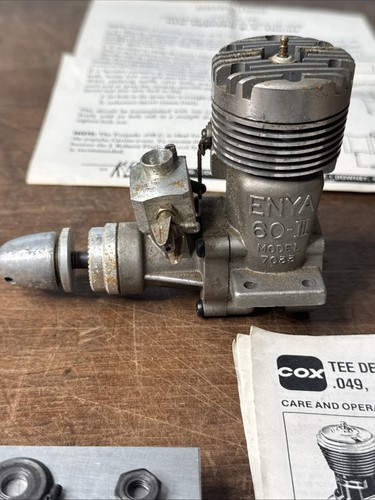VINTAGE ENYA 60-III MODEL 7033 RC AIRPLANE ENGINE WITH CARB | eBay