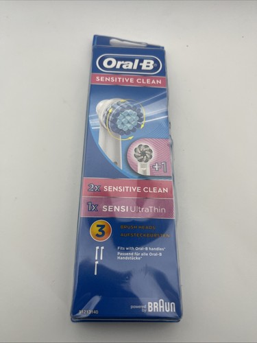 Oral-B Sensitive Clean Toothbrush Heads Replacement Pack Of 2 #S2 | eBay