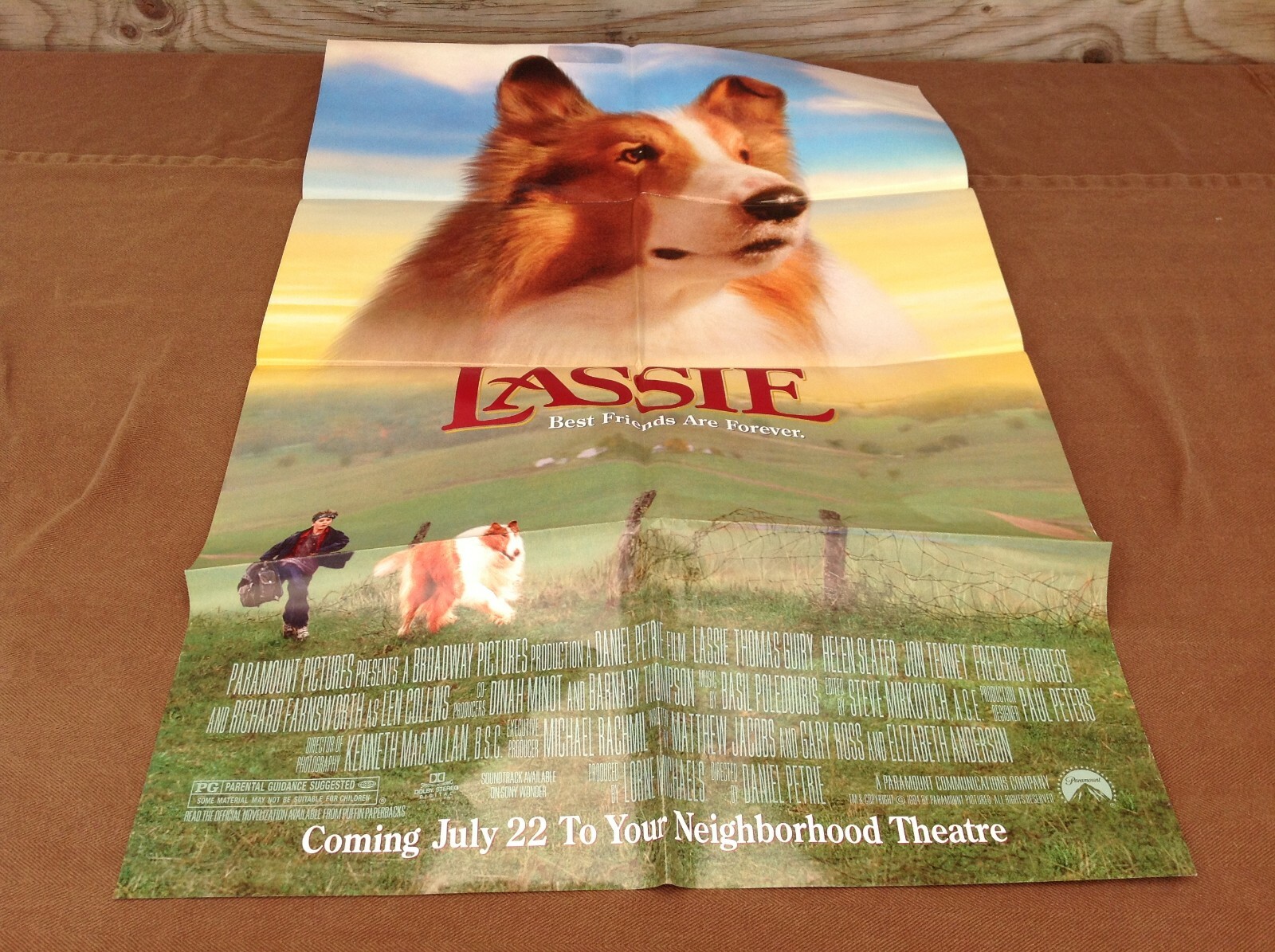 1994 Lassie Original Movie House Full Sheet Poster | eBay