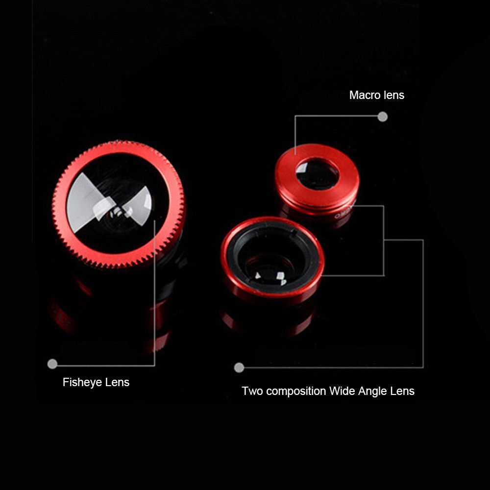 On Phone Lens Zoom Camera Lens Kit Macro Fish Eye Wide Angle For Smart ...