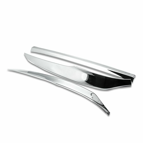 3pcs Chrome Silver Front Bumper Lip Cover Trim Decor for Honda Accord ...