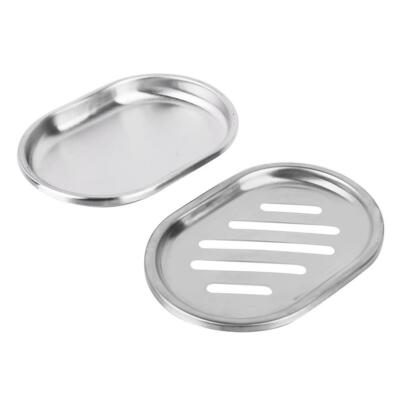Stainless Steel Soap Case Container Double Layer Soap Dish with Large ...