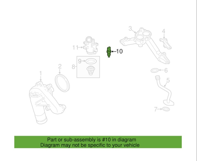 ACDelco 25186240 Coolant Temperature Sensor Connector For 2020-2021 ...
