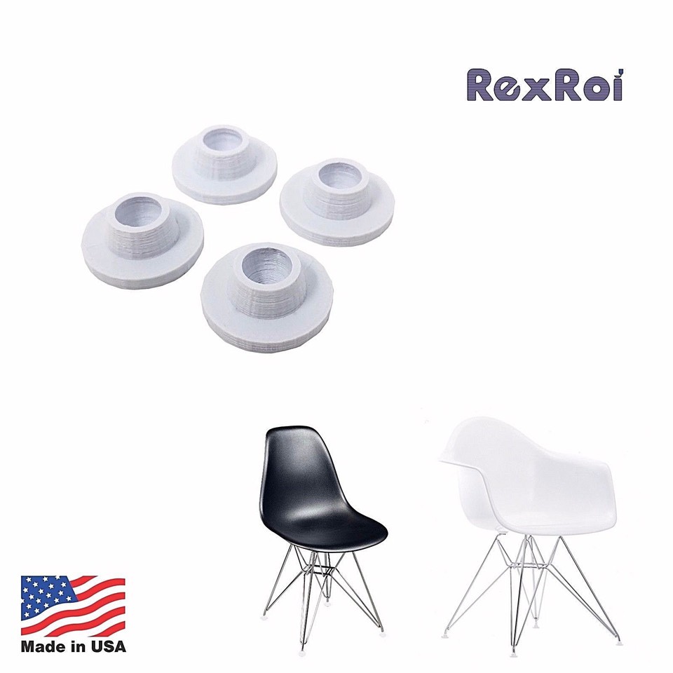 4+1 Chair Glides Replacement of Eames Eiffel Style Furniture Feet | eBay