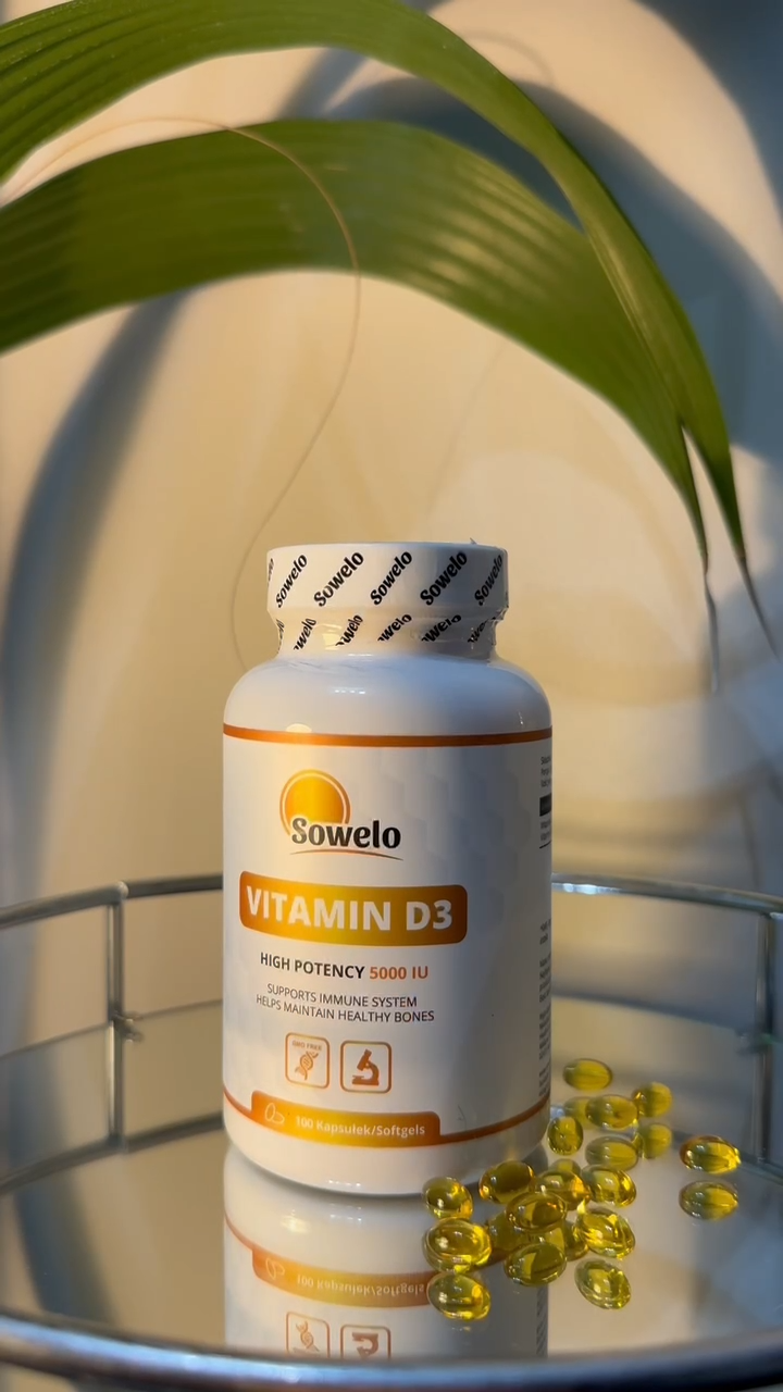 Vitamin D3 5000 IU Softgels – High Potency, Bone & Immune Support ...