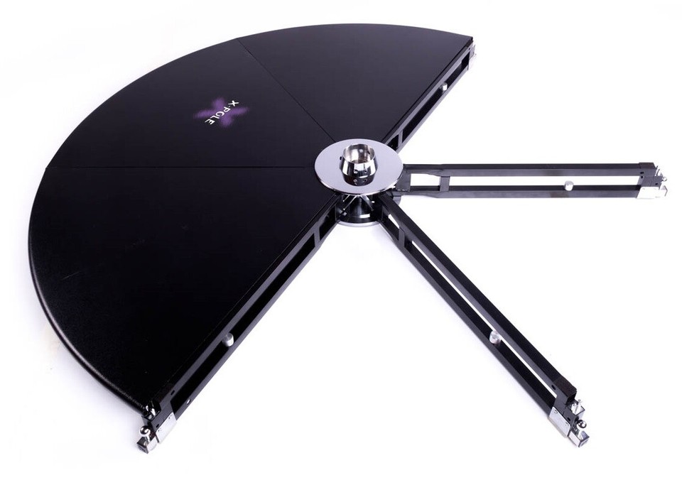 XPole X-STAGE Lite 45mm Brass Spinning Static Dance Exercise X Pole ...