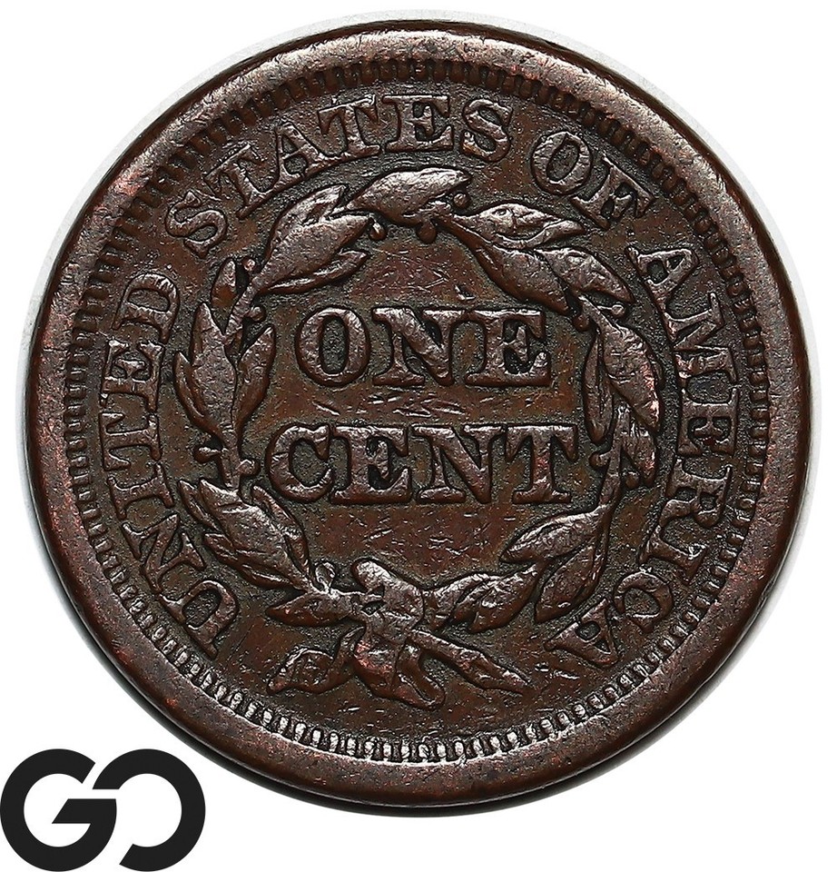 1850 Large Cent, Braided Hair | eBay
