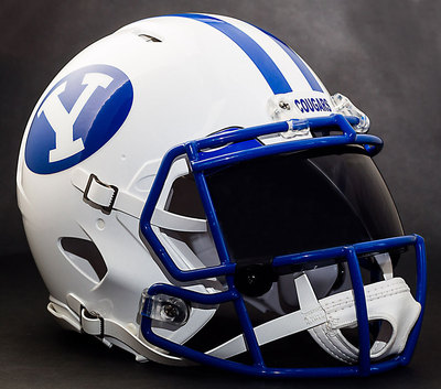 *CUSTOM* BRIGHAM YOUNG BYU COUGARS NCAA Riddell Speed AUTHENTIC ...