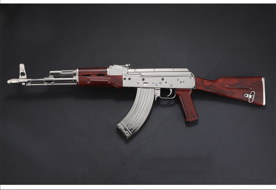 1:2 scale Alloy Army AK-47 Rifle Shell Eject Toy Gun ABS Mini Guns No ...
