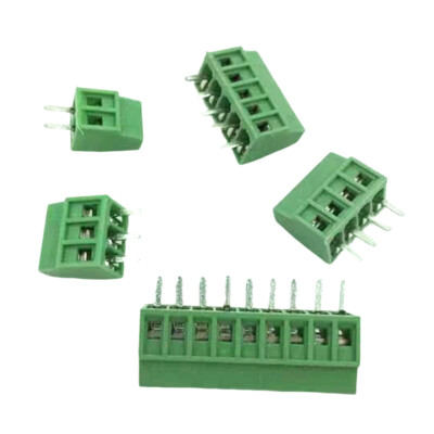 10Pieces 2.54mm PCB Mini Screw Terminal Block Connector for Wire 2P~8P ...