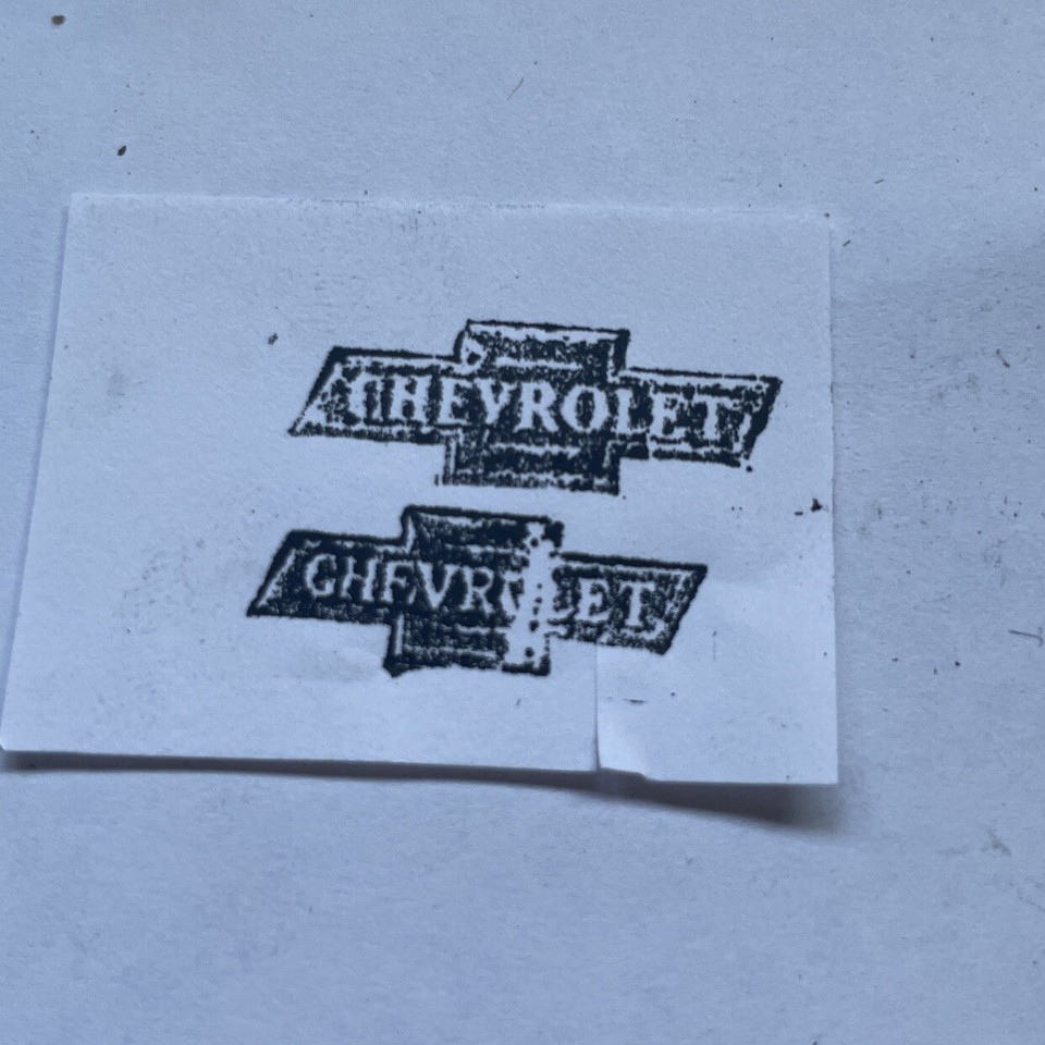 2pc. Lot Chevrolet Chevy Motors American auto car Advertising printing ...