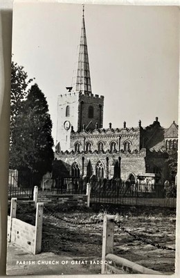 Parish Church Great Baddow RF Postcard Chelmsford Essex 1973 St Mary's ...