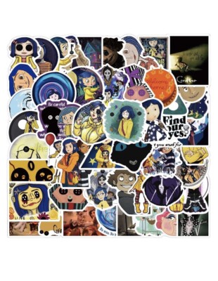 CORALINE Stickers Halloween Movie ~WYBIE ~ VINYL Laptop DecalS Doll 50 ...