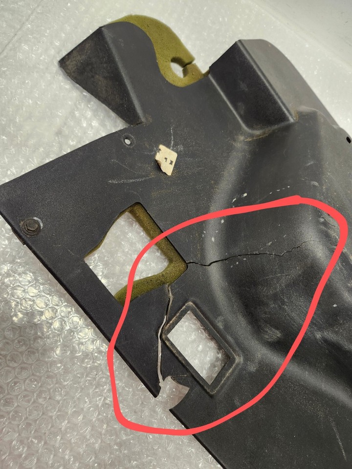 84-89 C4 Corvette Lower Dash Hush Panel & Light RIGHT Passenger Side ...