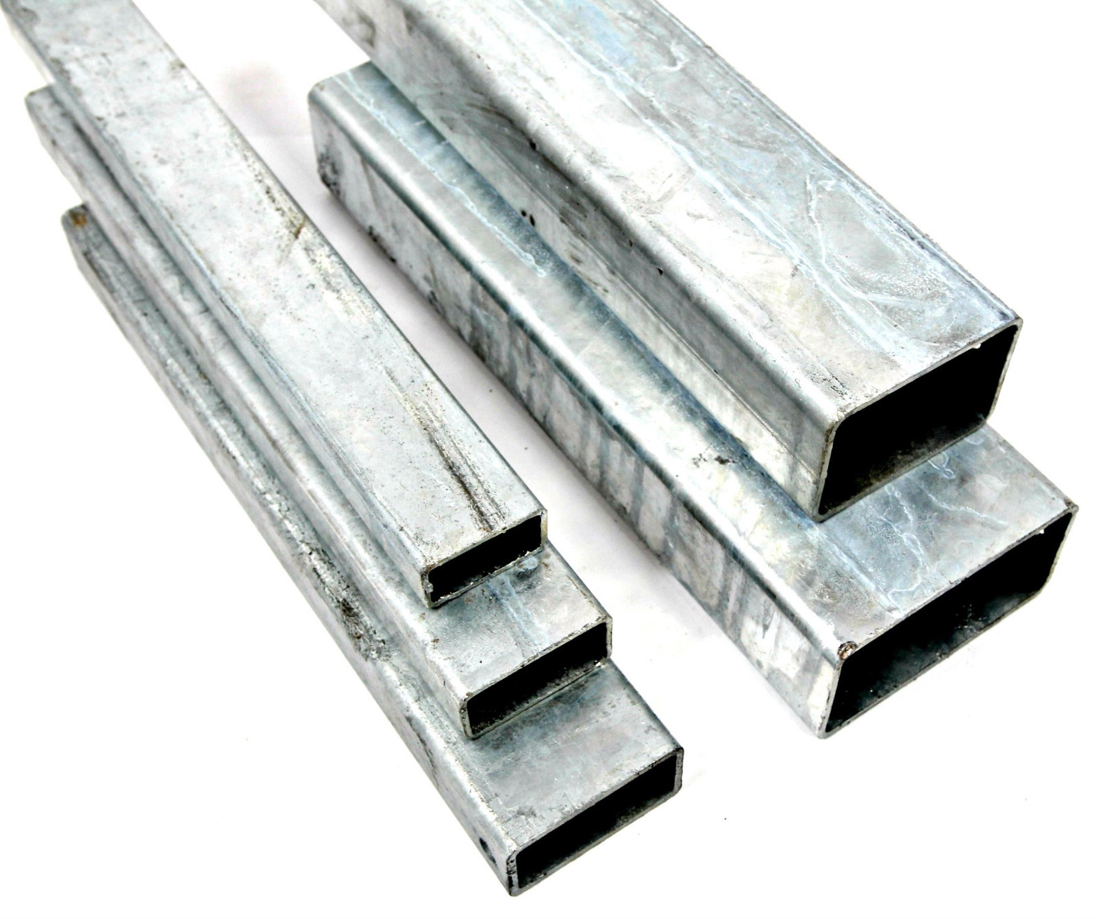 GALVANISED Steel RECTANGULAR Box Section 5 Sizes & 4 Lengths Available ...